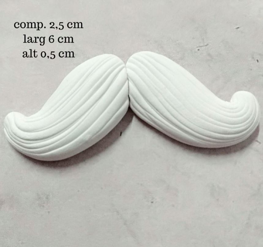 D014MS - Molde em silicone -BIGODE – Marta Craft ®️