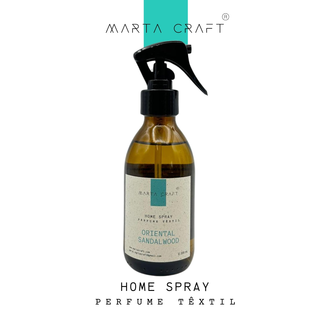 Home spray |Perfume Têxtil - Oriental Sandalwood | 200 mL – Marta Craft ®️