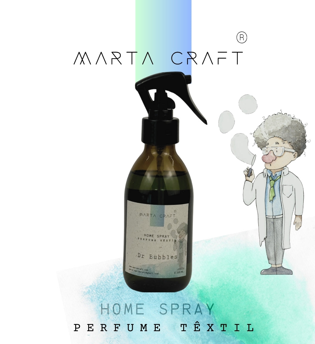 Home spray |Perfume Têxtil - DR Bubbles | 200 mL – Marta Craft ®️