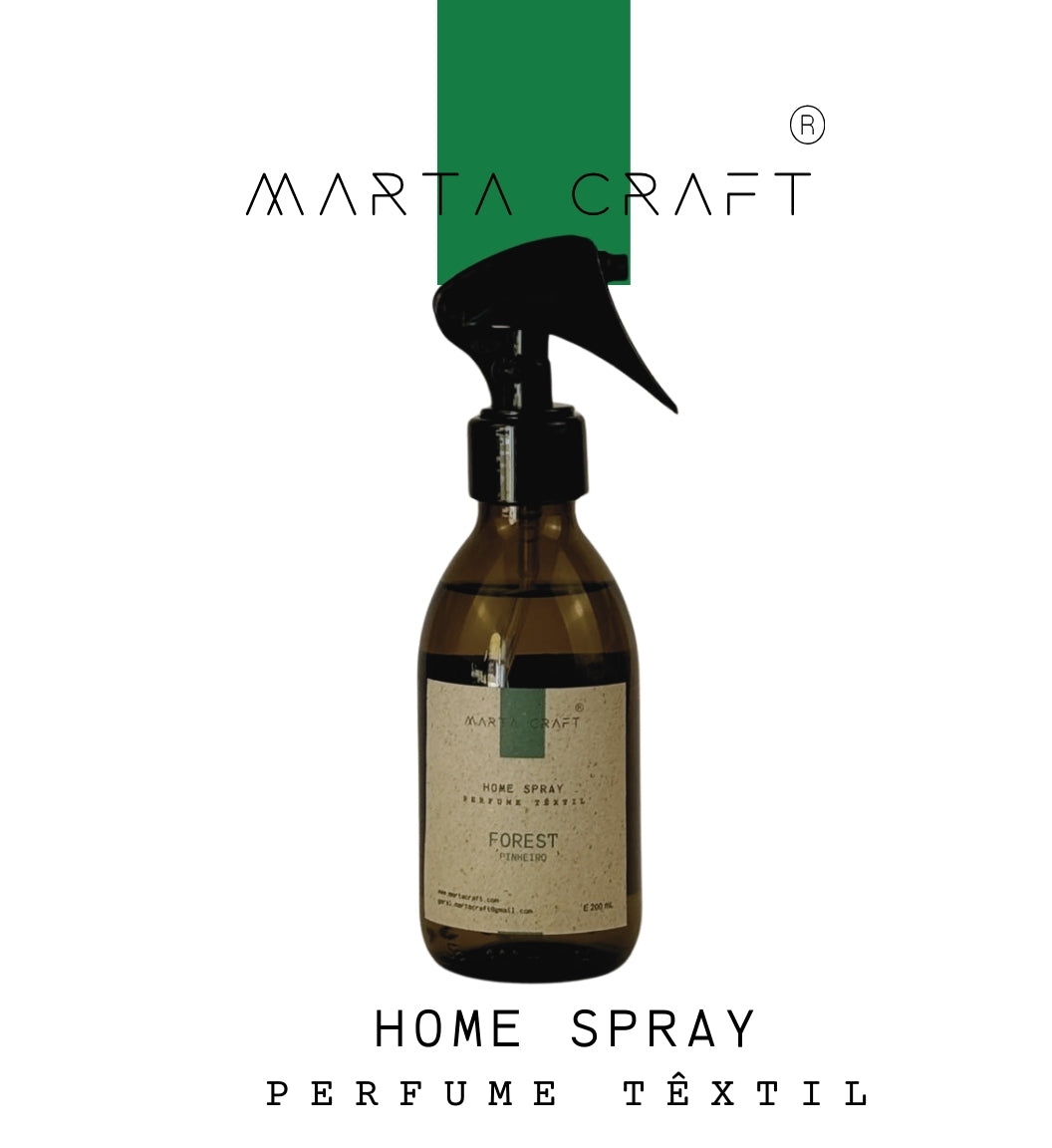 Home Spray | Perfume Têxtil - Forest (Pinheiro) | 200 mL – Marta Craft ®️