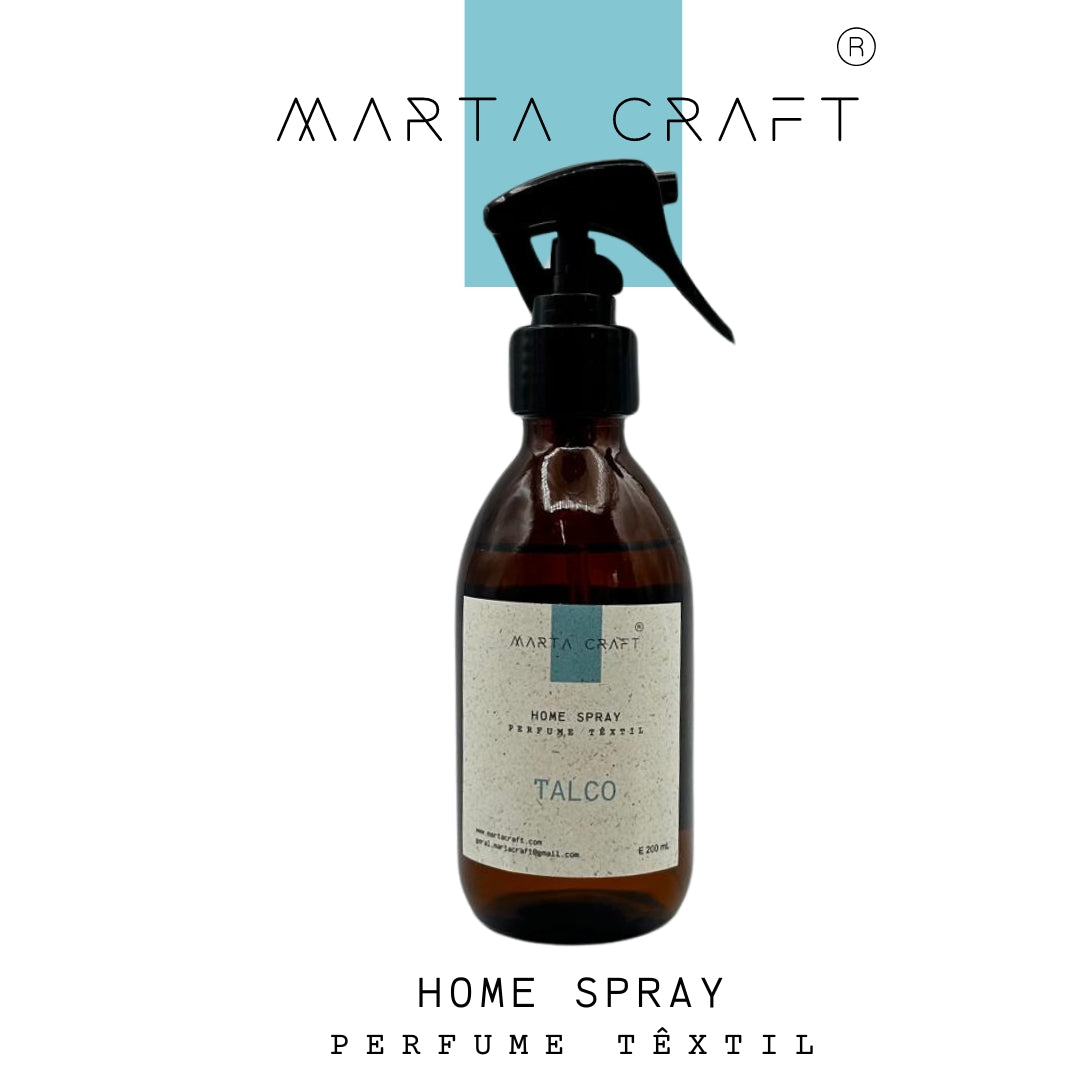 Home spray |Perfume Têxtil - Talco | 200 mL – Marta Craft ®️