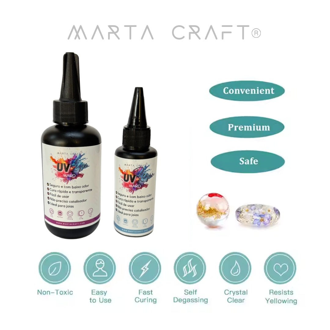 RV Resina UV HARD - 10/50/100/200 gr – Marta Craft ®️