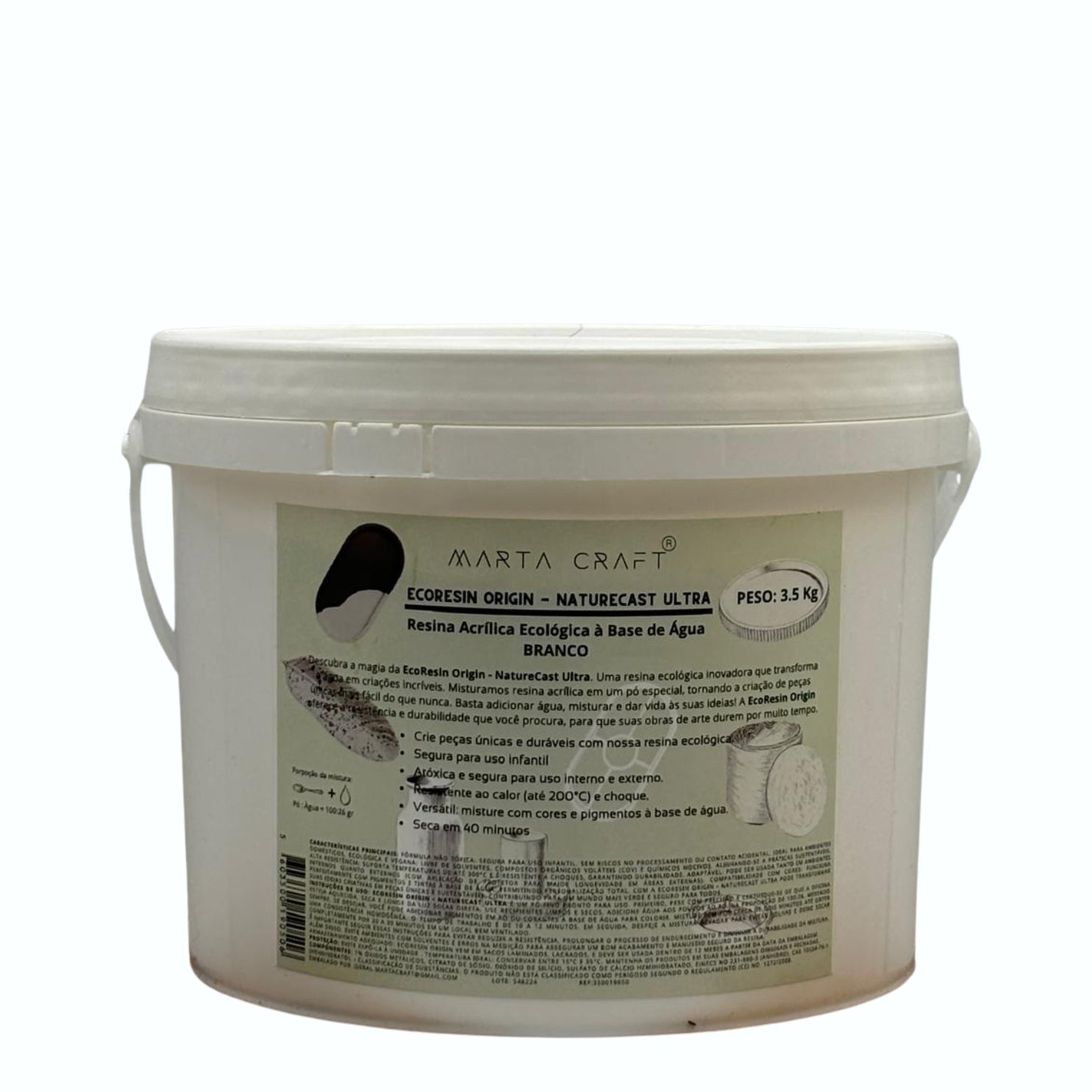 RESINA ORGÂNICA - 3.5KG - ECORESIN ORIGIN - NATURECAST ULTRA -MARTA CR ...